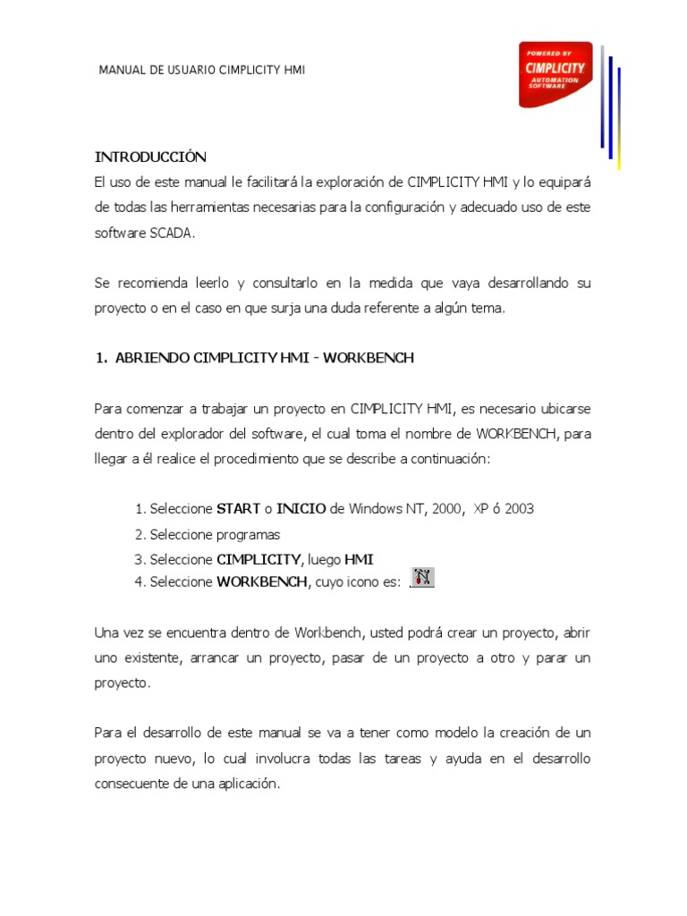 Manual Cimplicity 61 | PDF | Contraseña | Bases de datos