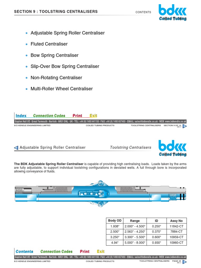 Toolstring Centraliser Guide | PDF | Pipe (Fluid Conveyance) | Machines