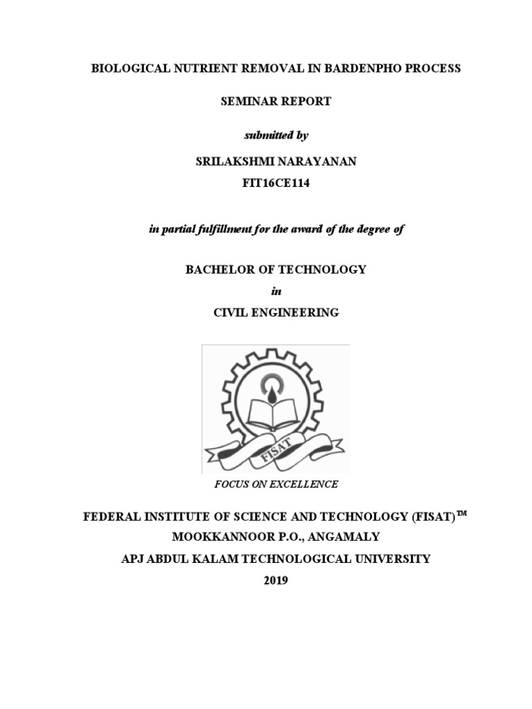 Bardenpho Process for Nutrient Removal | PDF | Computers | Technology ...