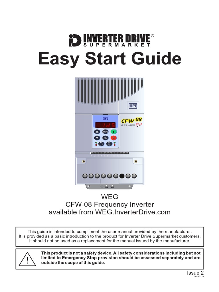 Easy Start Guide: WEG CFW-08 Frequency Inverter | PDF | Electric Motor | Power Inverter