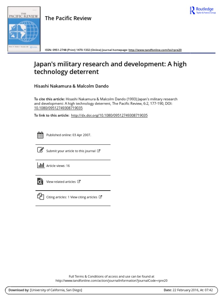 Japan's Military Research and Development | PDF | Missile | Radar