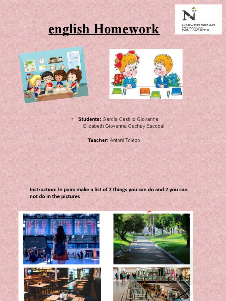 English Homework: - Students: García Castillo Giovanna Elizabeth ...