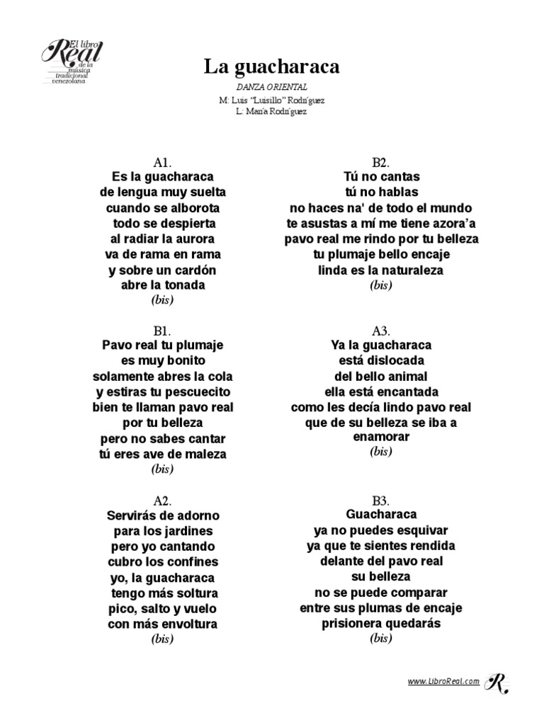 La Guacharaca - Letra | PDF