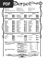 Mage The Ascension 20th Anniversary Edition Character Sheet | PDF