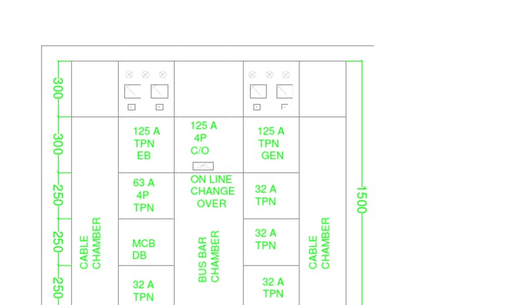 A detailed electrical diagram showing the layout and connections of a ...