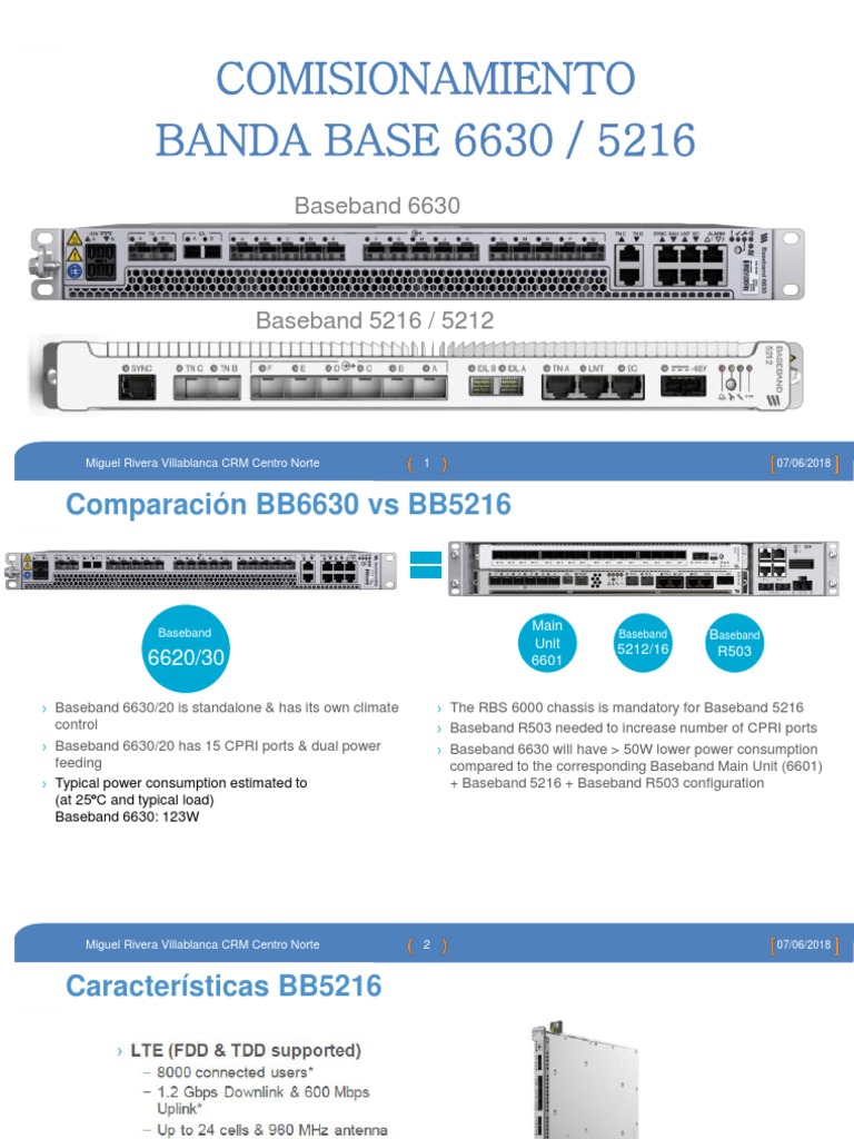Comisionamiento Baseband BB6630 & BB5216 - V2 PDF | PDF | Internet ...