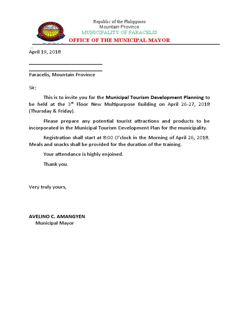 Tourism Planning Notice | PDF