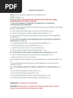 Formato de Bosquejo para Predicar Un Sermón | PDF | Sermón | Salmos