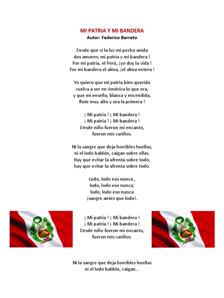 Mi Patria y Mi Bandera | PDF