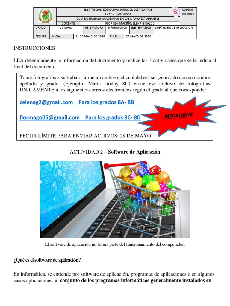 Octavo Informatica2 | PDF | Programa de computadora | Programación