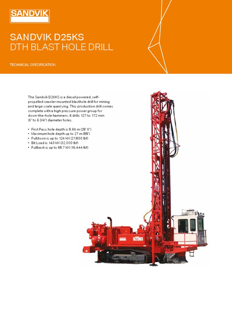 d25ks Specification English | PDF | Horsepower | Drill