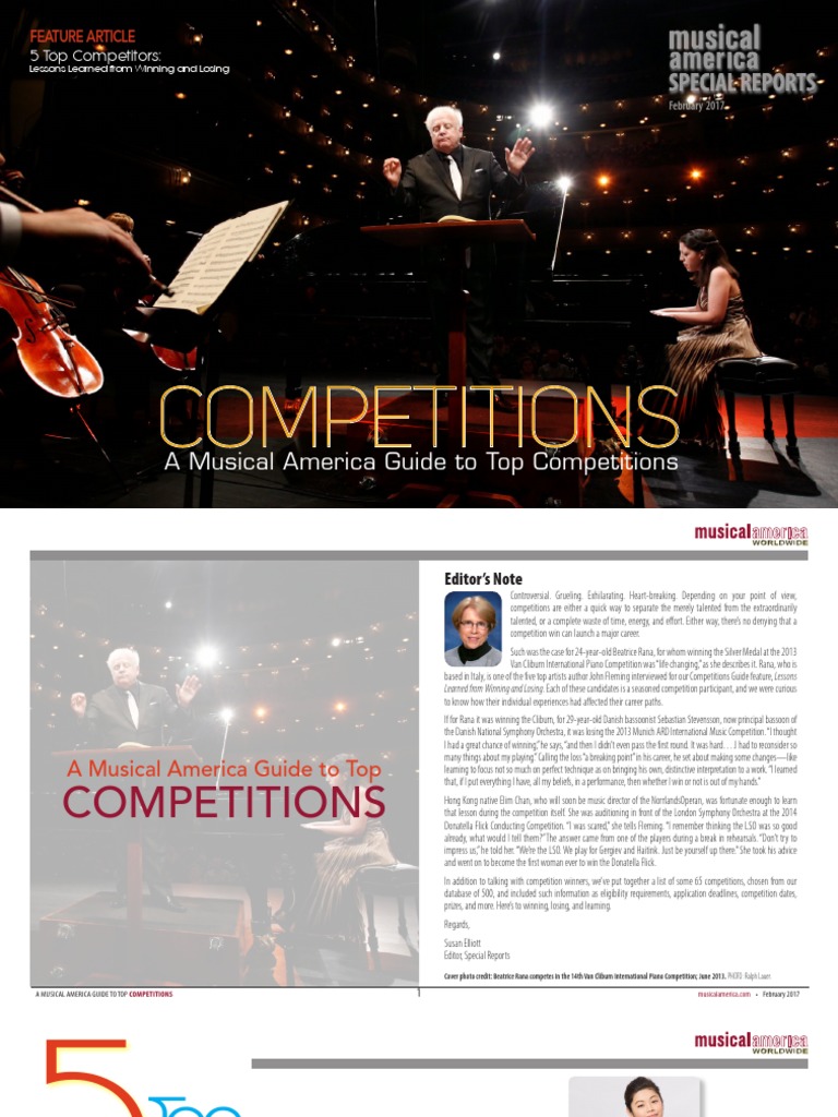 Competitions: A Musical America Guide To Top Competitions | PDF ...