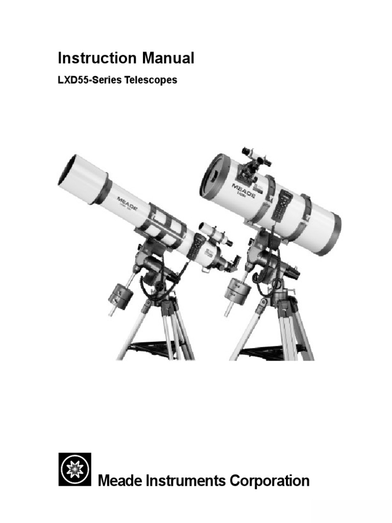 LXD55 Telescope Manual - Meade Instruction Guide | PDF