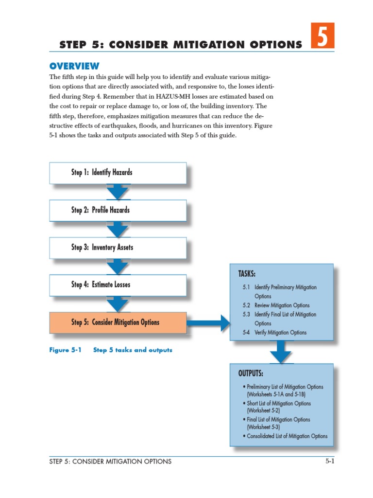 Step 5: Consider Mitigation Options | PDF | Emergency Management | Flood