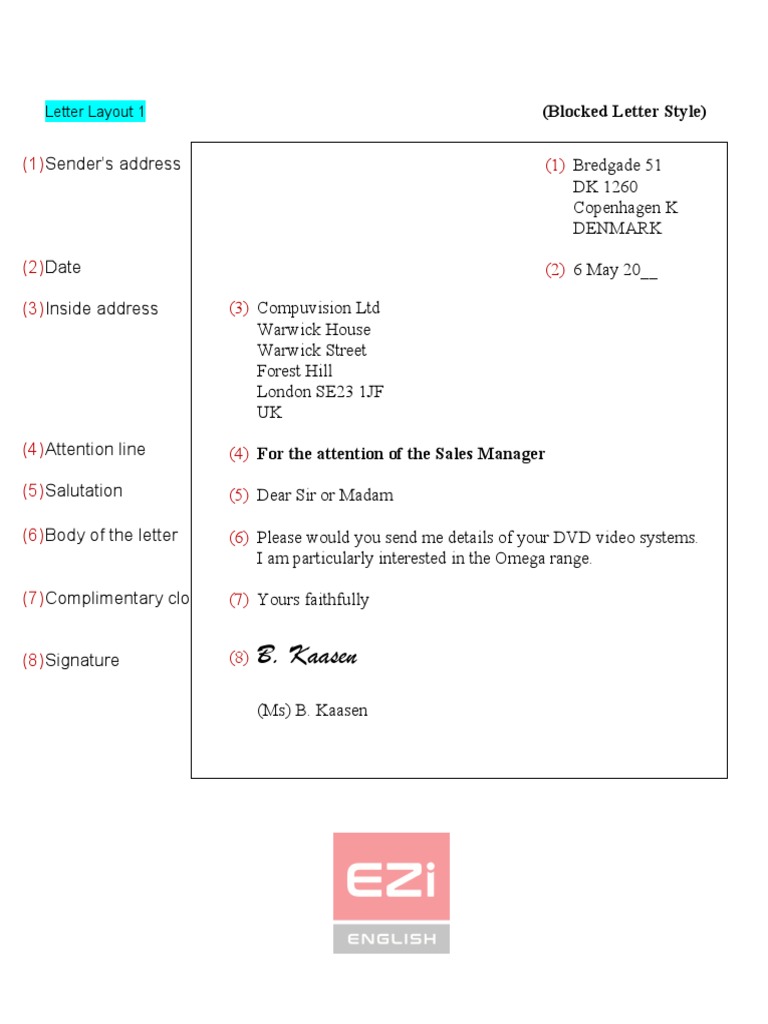 Letter Layout PDF | PDF | Communication