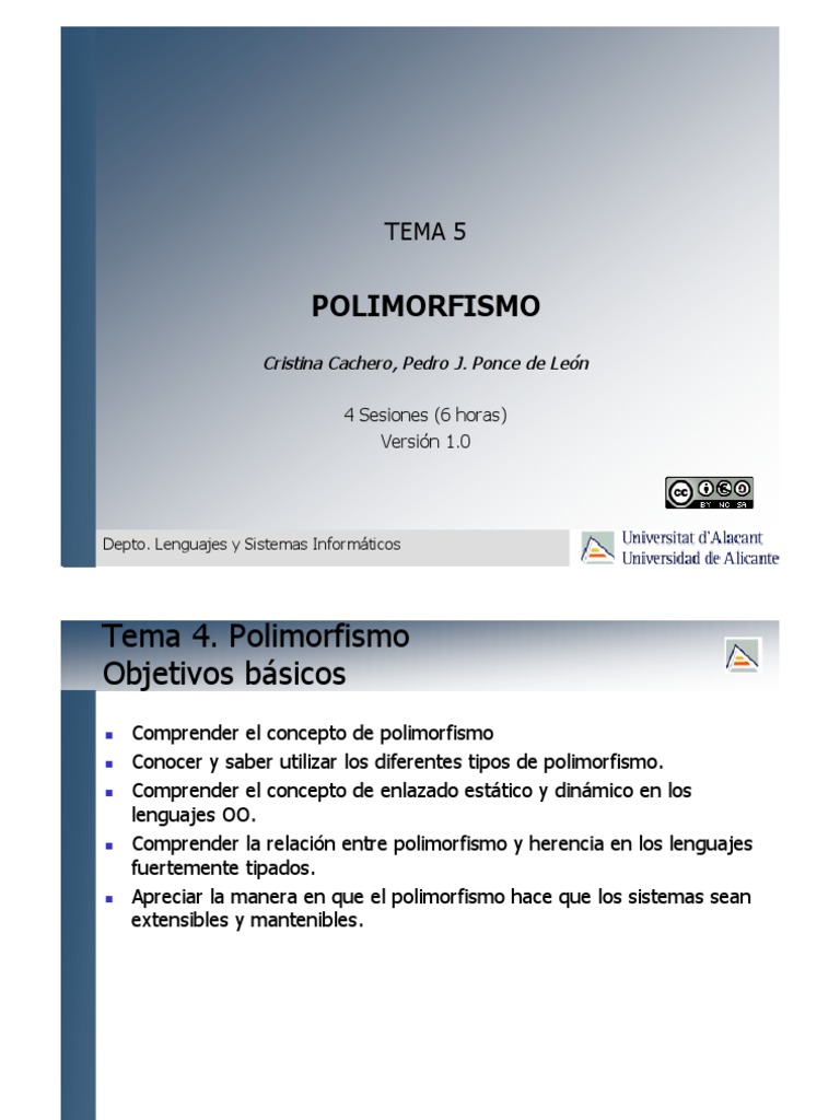 5 Polimorfismo | PDF | C ++ | Herencia (Programación Orientada a Objetos)