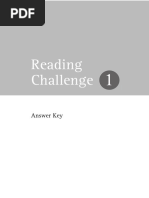 Reading Challenge 2 Answer Key | PDF | Volcano | Idiom