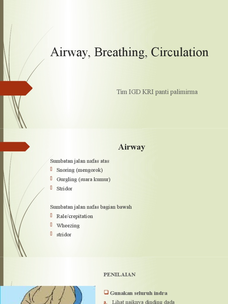 Airway, Breathing, Circulation | PDF | Kesehatan Holistik