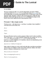 Lexical Approach Activities | PDF | Lexicon | Part Of Speech