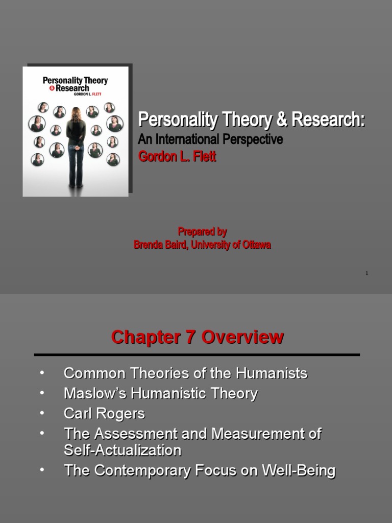 Personality Theory & Research | PDF | Self Actualization | Humanistic ...