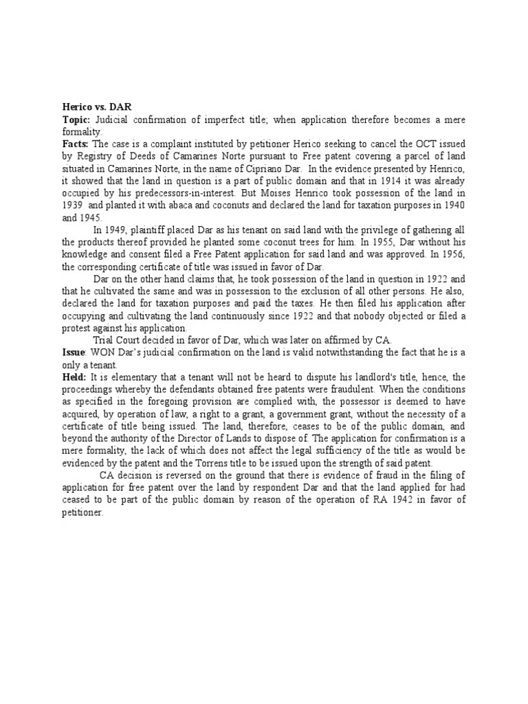 Herico Vs DAR | PDF | Patent | Evidence