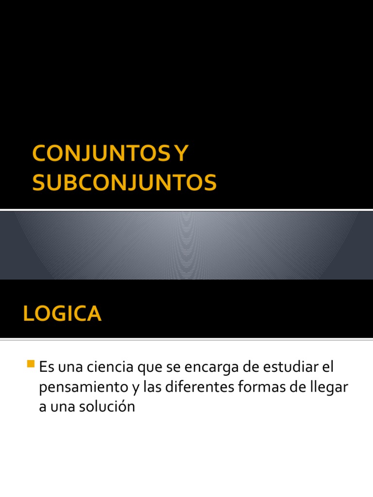 Conjuntos y Subconjuntos | PDF | Subconjunto | Conjunto (Matemáticas)