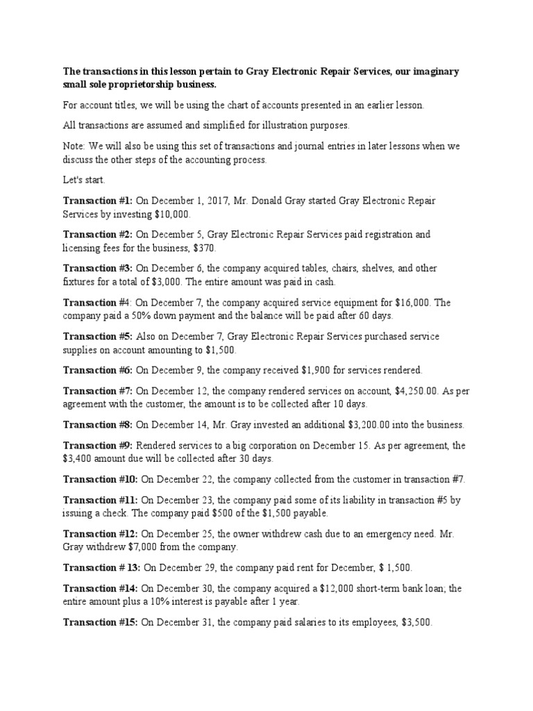 Sample Problem | PDF | Debits And Credits | Financial Transaction