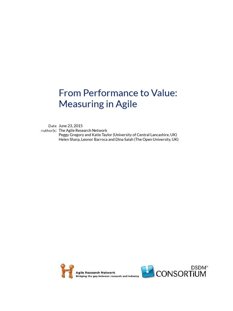 Measuring Value in Agile Projects WP | PDF | Agile Software Development | Performance Indicator