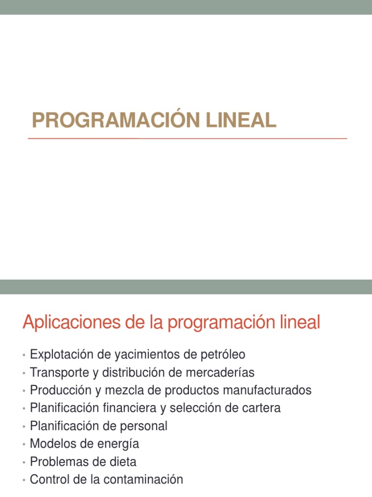 GO - Cap4 - PROGRAMACION LINEAL | PDF | Programación lineal | Enseñanza ...