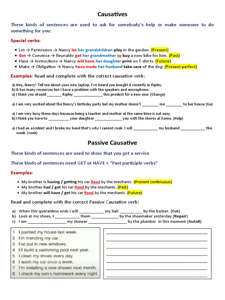 How To Make Someone To Do Something For You | PDF | Verb | Morphology