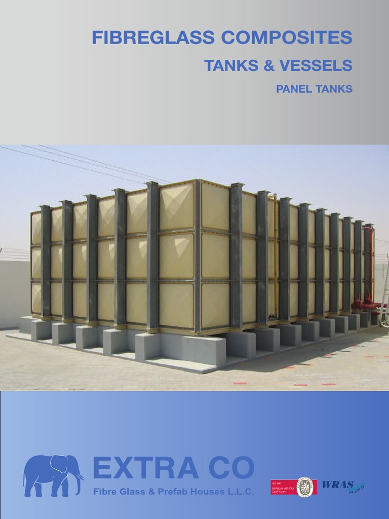 GRP Panel Tanks Catalog | PDF | Fiberglass | Galvanization