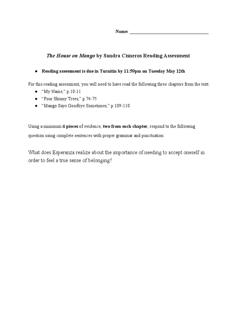 PD 7 Mango Reading Assessment | PDF | Poetry