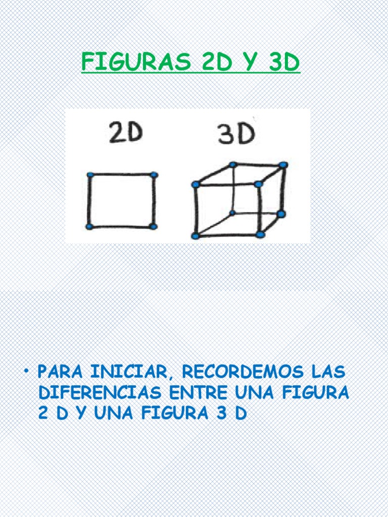 Diferencias entre figuras 2D y 3D | PDF