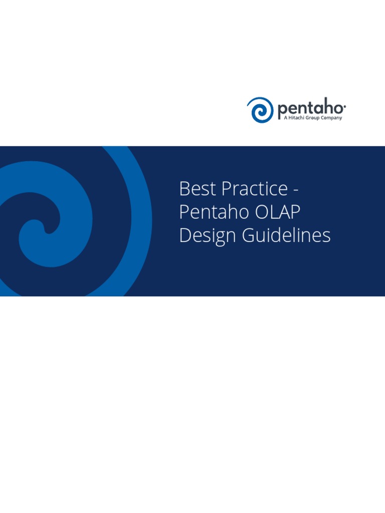 Pentaho OLAP Design Guidelines PDF | PDF | Xml Schema | Databases