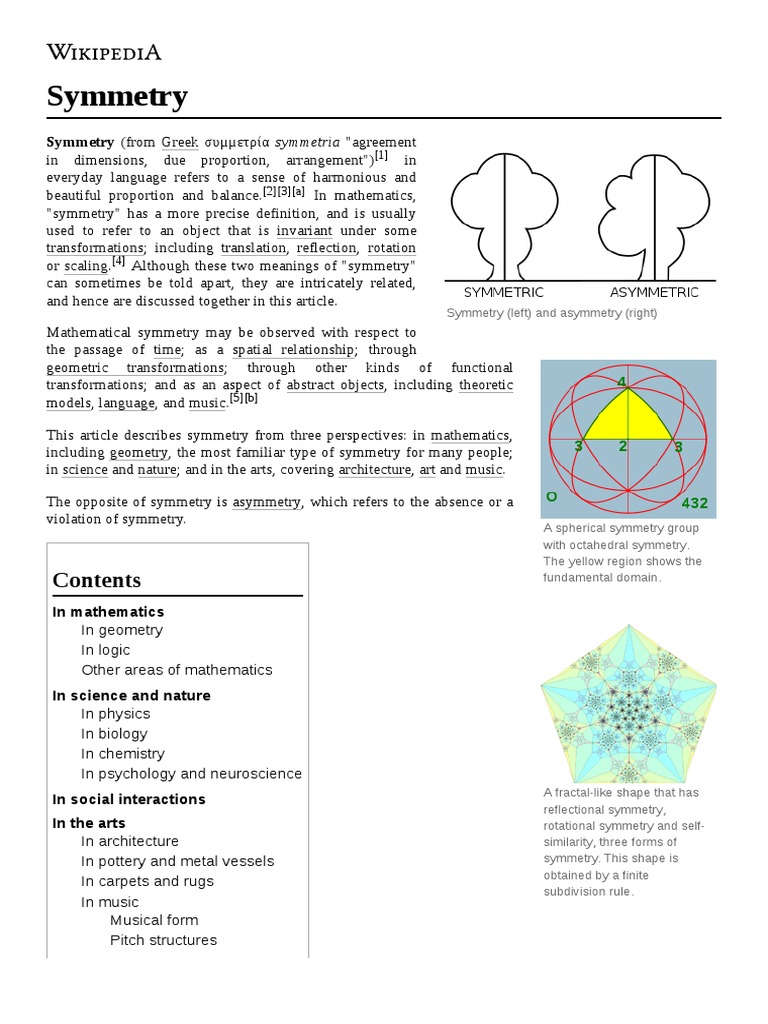 Symmetry PDF | PDF | Symmetry | Geometry