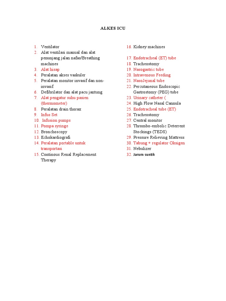 Alkes Icu | PDF