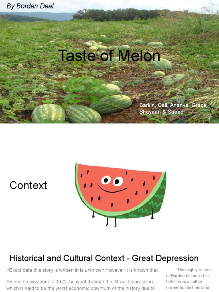 Taste of Watermelon PDF | PDF | Great Depression