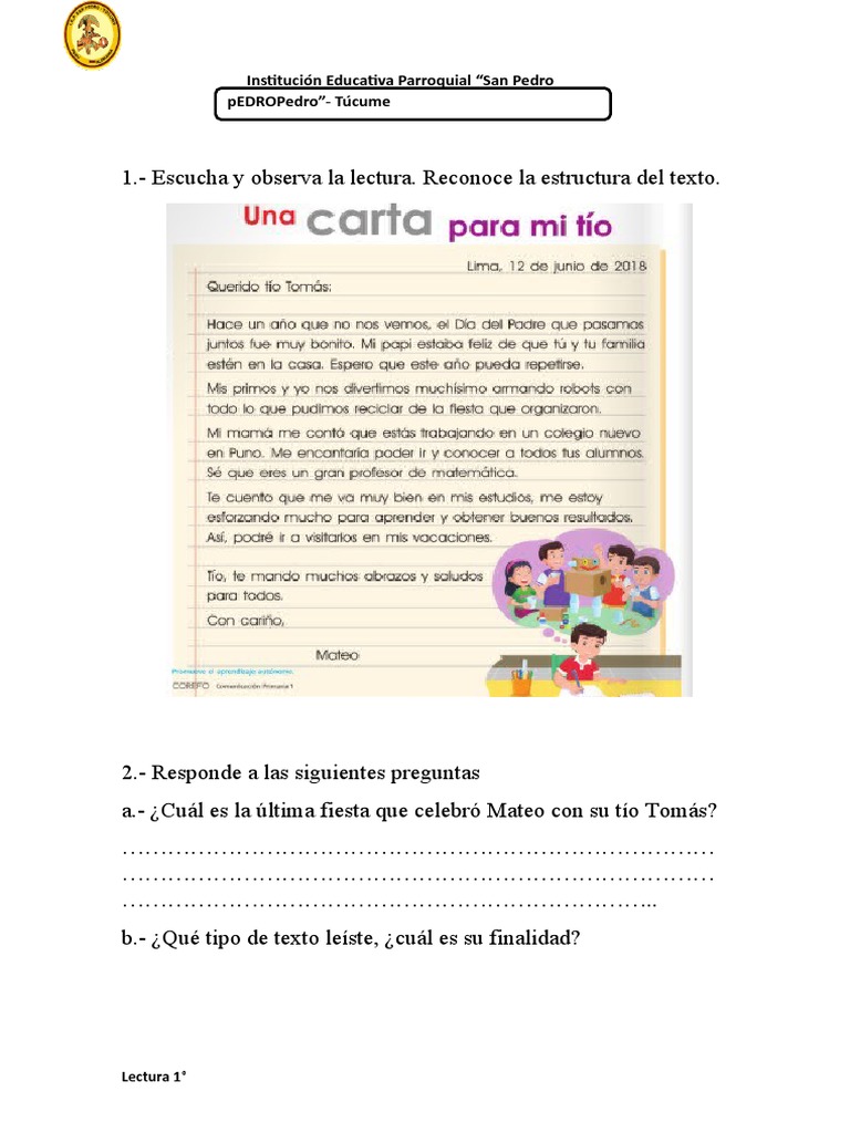 Identificar La Estructura de Un Texto | PDF | Business
