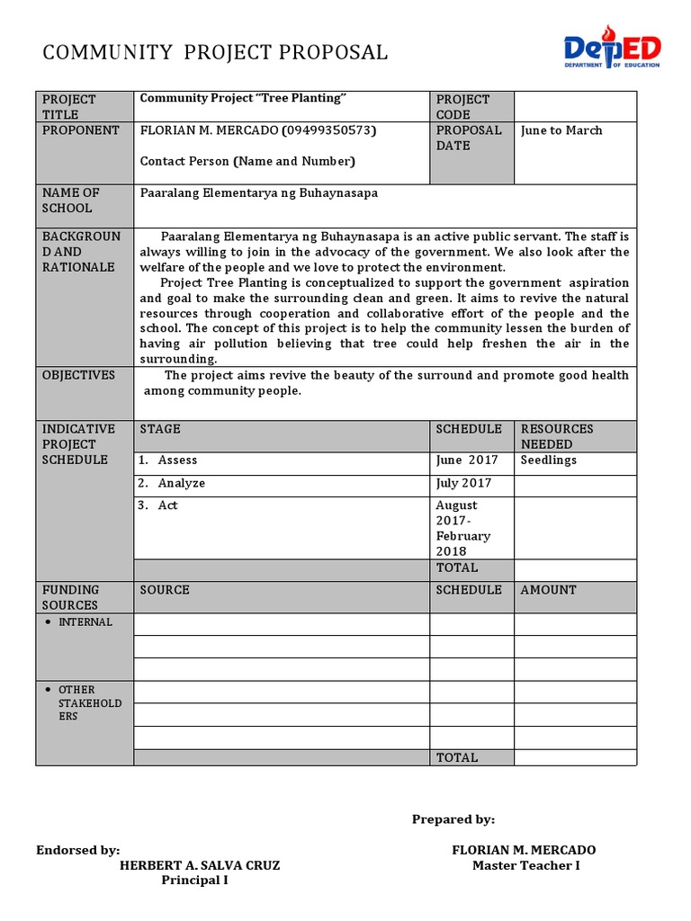 Project-Proposal-tree Planting | PDF | Natural Environment | Nature