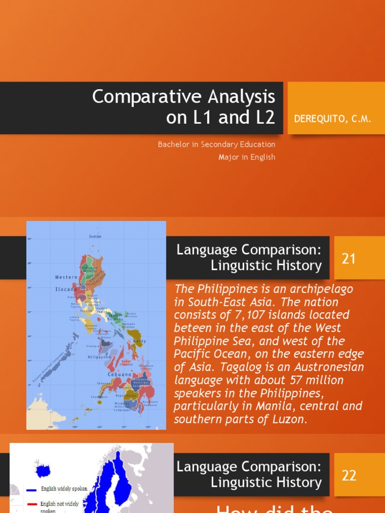 Comparative Analysis On L1 and L2 | PDF | Tagalog Language | English ...