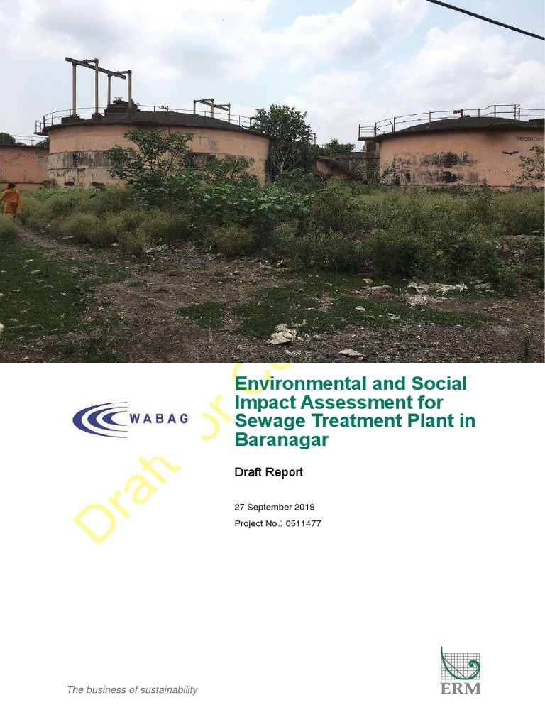 Baranagar ESIA Report | PDF | Environmental Impact Assessment | Sewage