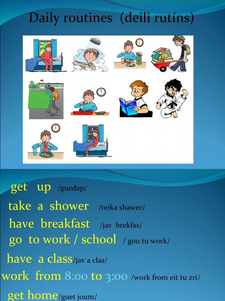 UNIT 3C Daily Routine | PDF