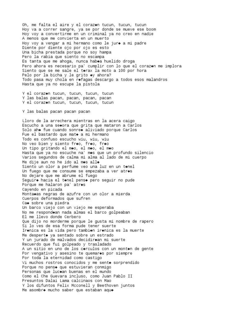 Canserbero Es Épico - Letra | PDF