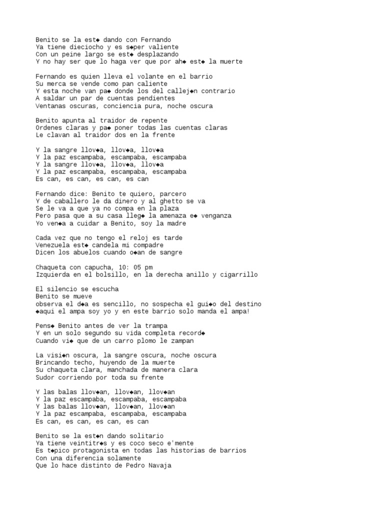 Canserbero Llovía - Letra | PDF