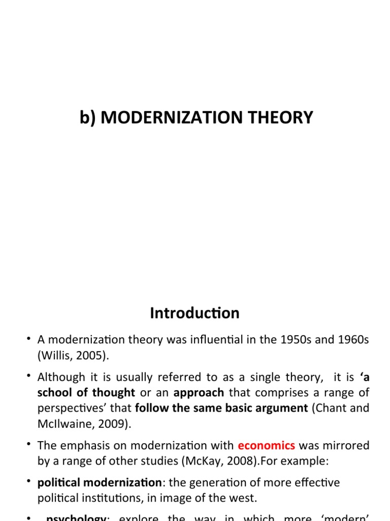 Devt B | Download Free PDF | Modernization Theory | Economics