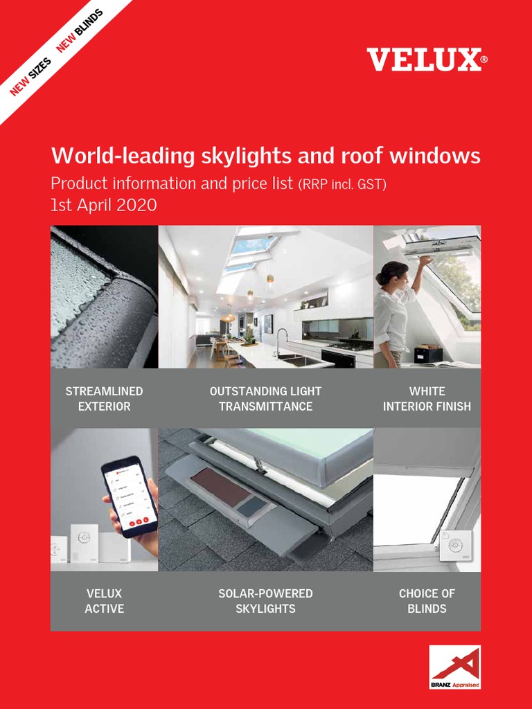 World-Leading Skylights and Roof Windows: Product Information and Price ...