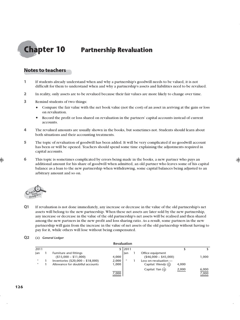 10 Partnership Revaluation | PDF | Goodwill (Accounting) | Balance Sheet
