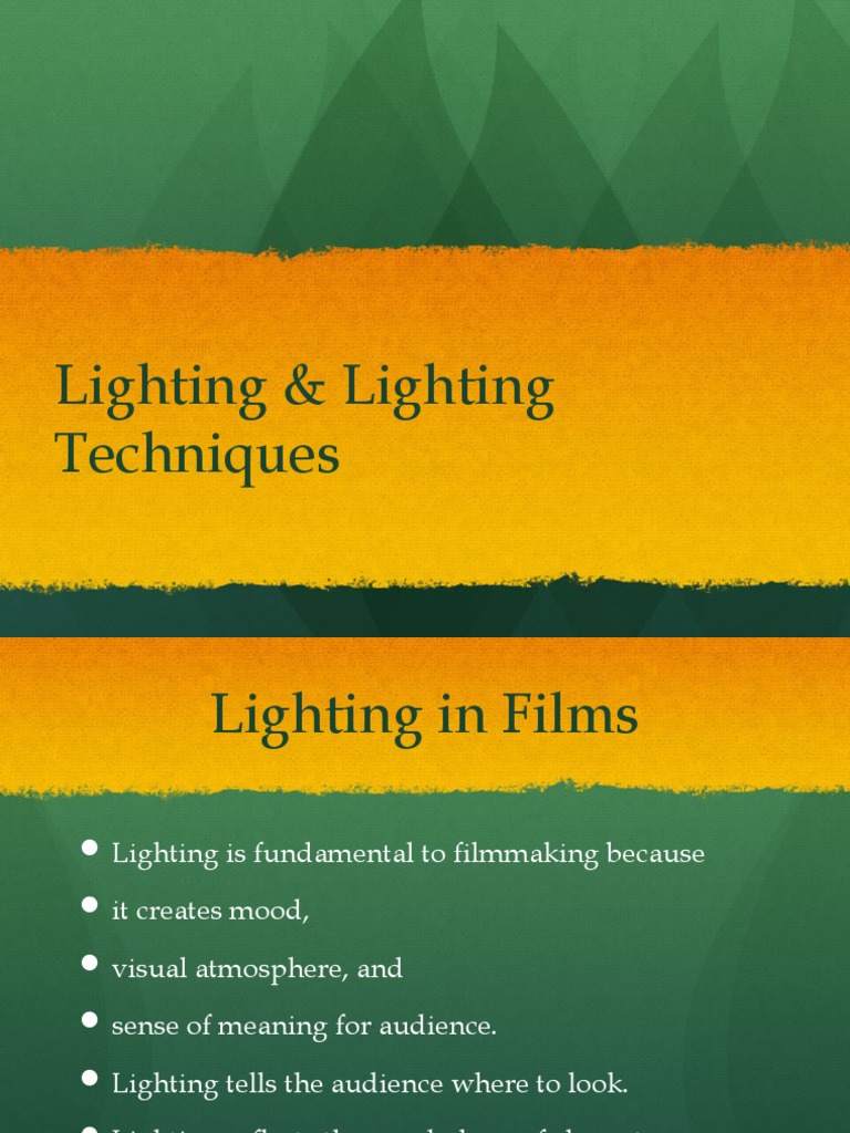 Film Lighting Techniques Explained | PDF