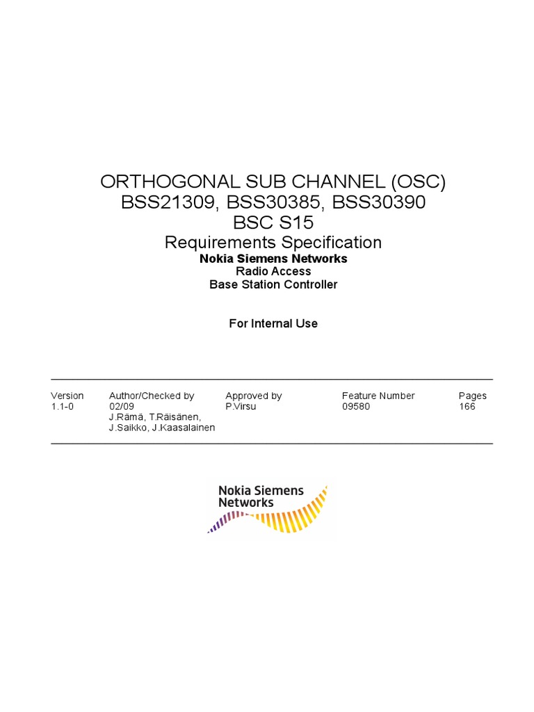 OSC Feature Description | PDF | Multiplexing | Radio
