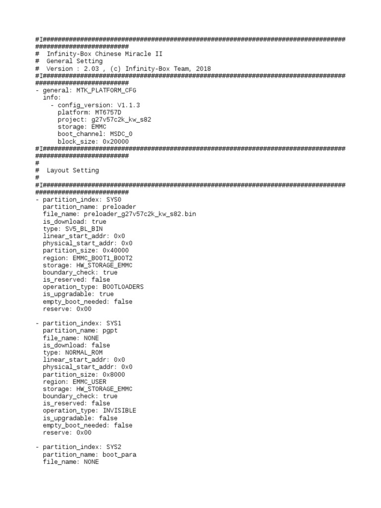 MT6757 Android Scatter | PDF | Computer Data | Computer Data Storage
